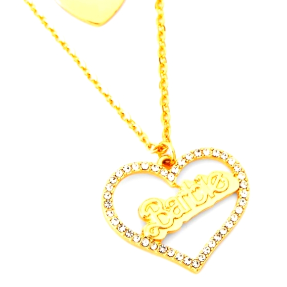 Barbie | Jewelry | Barbie The Movie Layered Heart Necklace | Poshmark